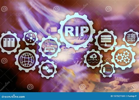 Rip Routing Information Protocol Technology Networks Cocept Stock