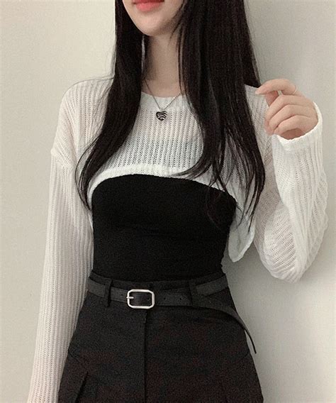 투게더위드미 숏기장⭐ 레이어드 추천룩 코디 니트 크롭 그물 볼레로 루즈핏 여름 긴팔 기본 티셔츠 화이트 블랙 베이지 민트 네트니트 워터밤 흠뻑쇼 페스티벌룩