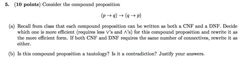 Solved Consider The Compound Proposition P Rightarrow Q