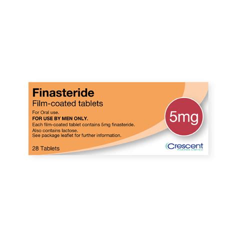 Finasteride 5mg Film Coated Tablets Crescent Pharma