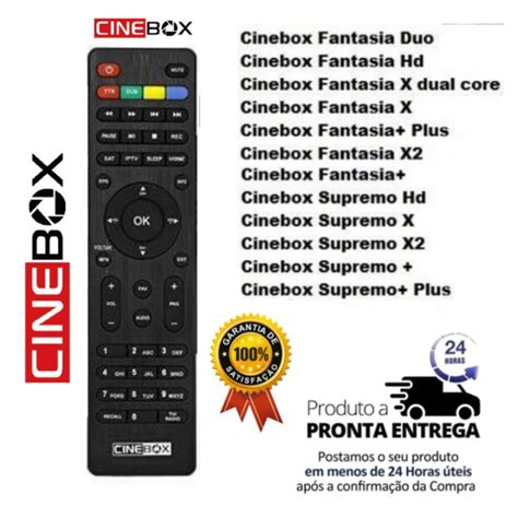 Controle Remoto Receptor Cinebox Fantasia Supremo Linha X Z