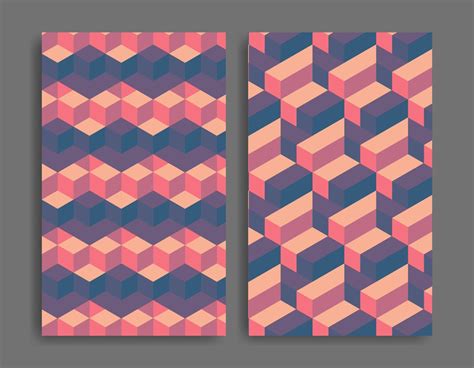 Abstract Isometric Maze Pattern Vector Illustration Isometry Three