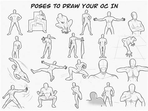 20 Oc Poses To Use As Drawing References