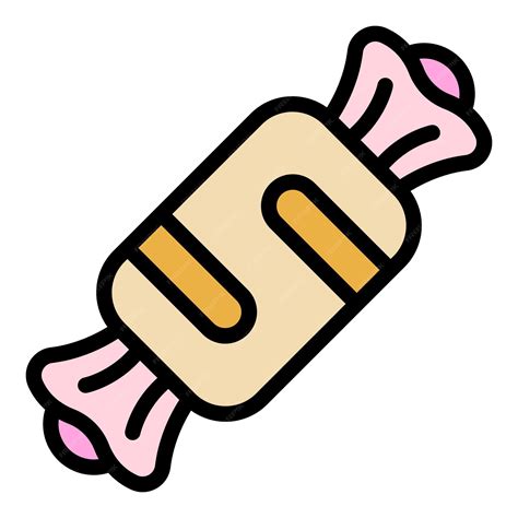 Premium Vector Candy Caramel Icon Outline Candy Caramel Vector Icon Color Flat Isolated