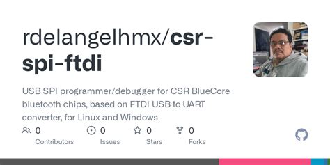 GitHub Rdelangelhmx Csr Spi Ftdi USB SPI Programmer Debugger For CSR