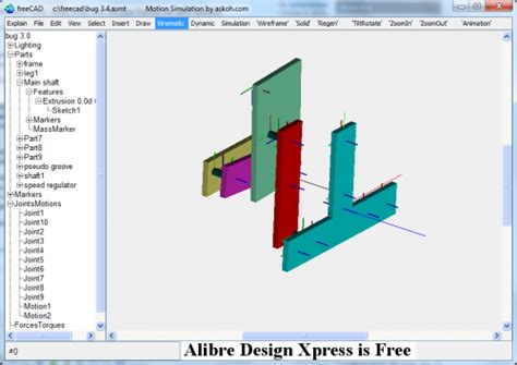 Simulation Leg Mechanism With FreeCAD General Discussions RobotShop Community