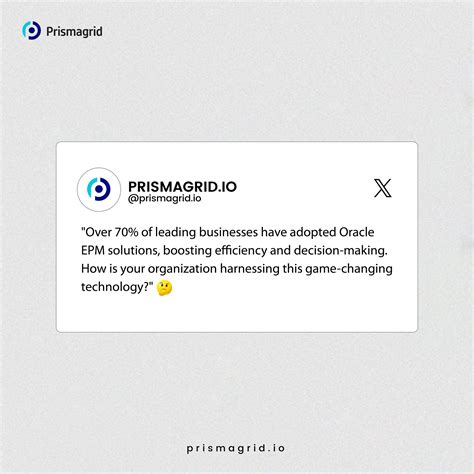 Prismagrid Embrace Innovation Oracle Epm Solutions In