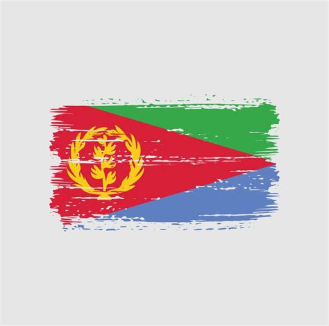 Eritrea Flag Brush Strokes National Flag 6738607 Vector Art At Vecteezy
