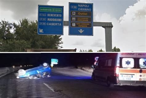 Auto Si Ribalta Sulla Statale Coppia Intrappolata Tra Le Lamiere Si