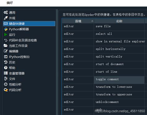 Spyder 如何设置ctrl 为注释快捷键toggle Comment Csdn博客