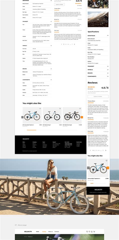 Bicycle E Commerce Website Concept On Behance