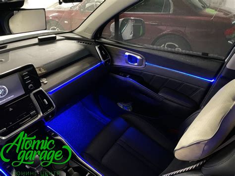 Kia Sorento MQ, контурная подсветка салона Ambient Light в Санкт-Петербурге