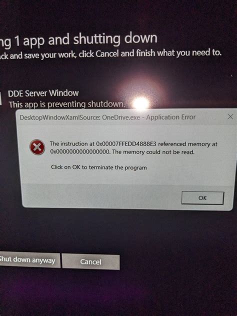 Error When Shutting Down Pc R Pchelp