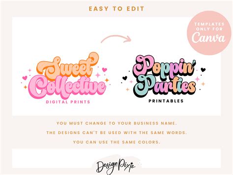 Hot Pink Retro Logo Design Template Design Pixie