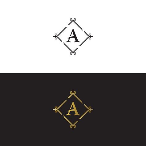 lettre de luxe marquer un modèle de vecteur de conception de logo Art vectoriel chez