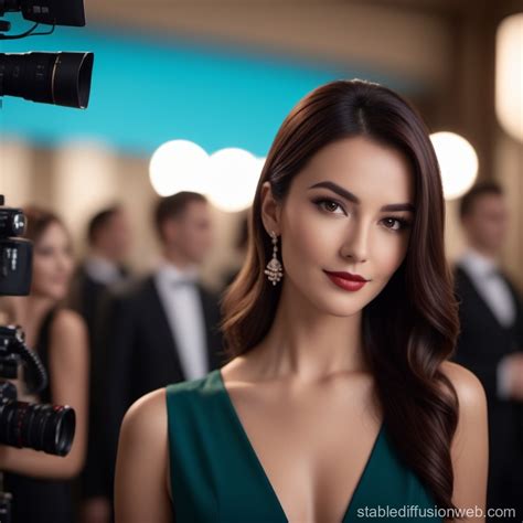 Hostess At Conference Entrance Stable Diffusion Online