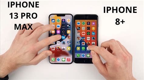 Iphone 13 Pro Max Vs Iphone 8 Plus Speed Test Youtube