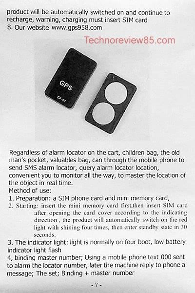 Mini Gps Tracker Gf 07 Review Problems And User Guide Techno Review 85