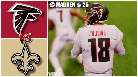 Falcons Vs Saints Week 10 Simulation Madden 25 Ps5 Youtube