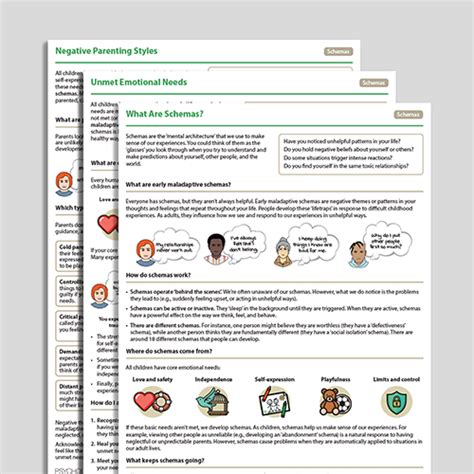 New Series Schemas Psychology Tools