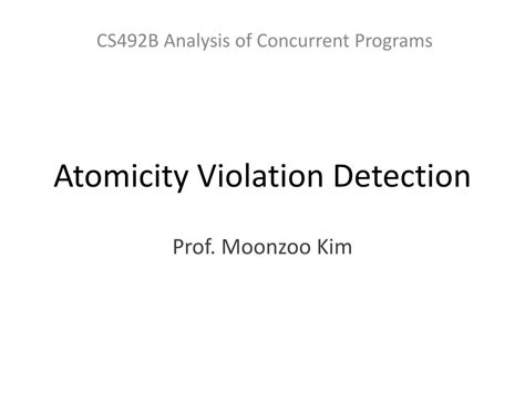ppt atomicity violation detection powerpoint presentation free