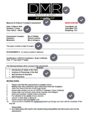 Step By Step Assessment Requirements