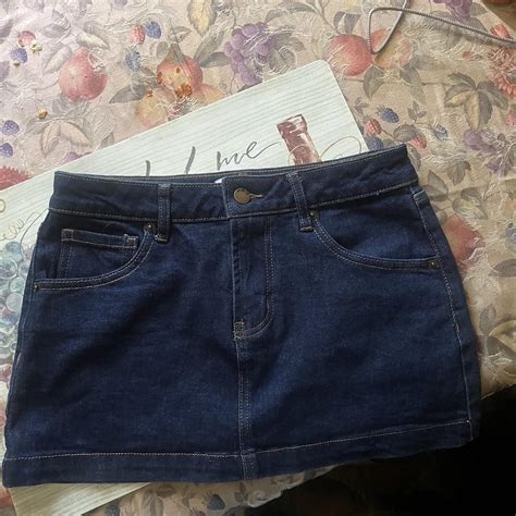 Tillys Dark Denim Mini Skirt Size 25 Brand New Depop