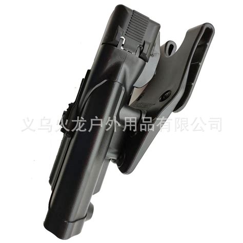 跨境爆款LV3 G17 GLOCK带灯战术下沉式腰套 格洛克枪套 阿里巴巴