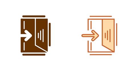 Exit Sign Icon 42866051 Vector Art At Vecteezy