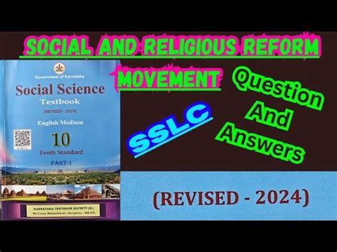 Social And Religious Reform Movements Class 10th Question And