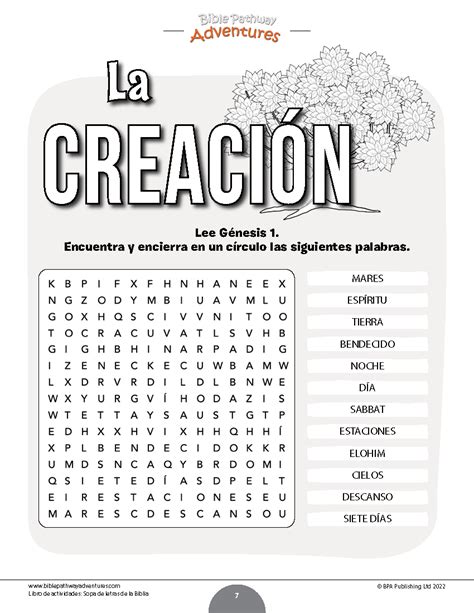 Libro De Actividades Sopas De Letras De La Biblia Bible Pathway
