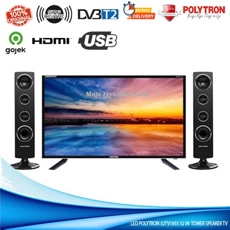 Jual LED TV POLYTRON PLD 32TV1855 32 In USB Movie HDMI TOWER DIGITAL TV