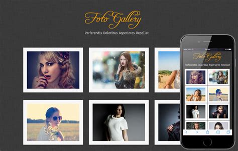 Photo Gallery Website Template Free