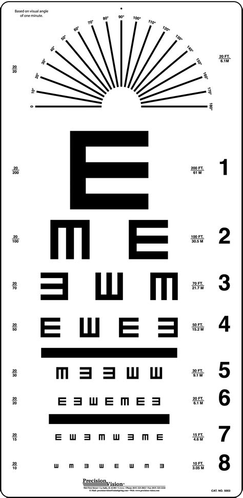 Tumbling E Eye Chart Worksheets Library