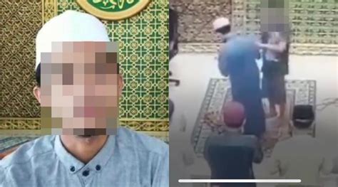 CCTV Rakam Imam Masjid Ditampar Lelaki Tak Dikenali Masa Solat Subuh
