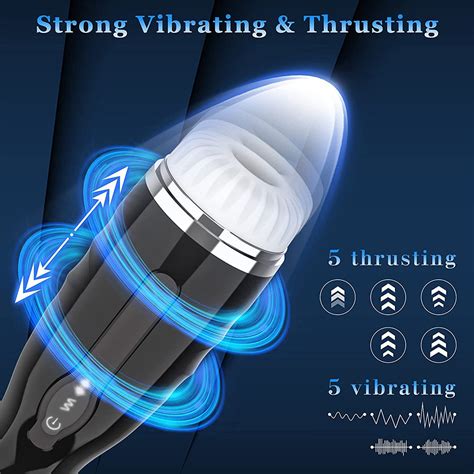 10 Vibration Telescopic Modes Male Masturbators Adult Vagina Masturbat