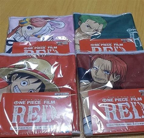 ONE PIECE FILM RED Uta Shanks Luffy Zoro Towel Complete Set 1000mm