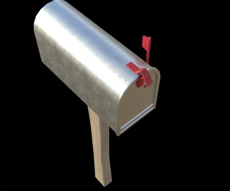 Artstation Mailbox Pbr Textured Game Assets