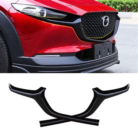 FOR Mazda CX Car Grille Trim Strip Separator ABS FRONT Bumper Full Star RACING Grills Cover