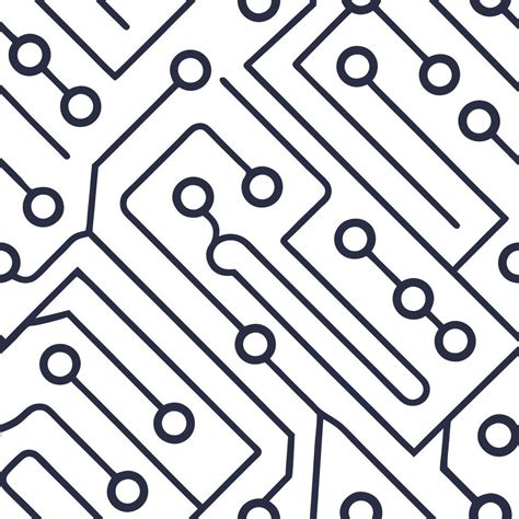 Design Seamless Tile Patterns Inspired By Printed Circuit Boards With Intricate Trace Details