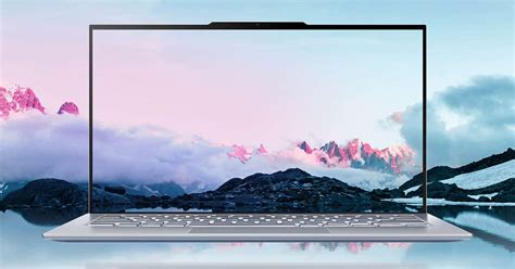 The Zenbook S13 has a notch and is the laptop with the thinnest bezel ...