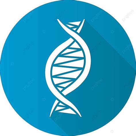 Blue Dna Helix Icon For Genetics And Molecular Biology Vector Element