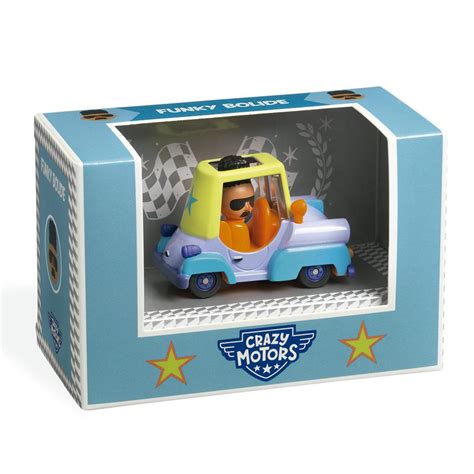 Coche Metal Funky Bolide Crazy Motors Escala 1 43 Djeco Juguetes