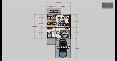Small But Stunning 6 X 6 M 2 Storey House Design And Floor Plan