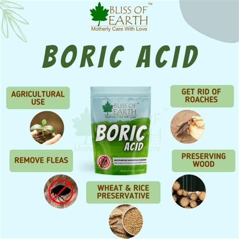 Bliss Of Earth 16 Oz Boric Acid Powder Multipurpose Kill Insects