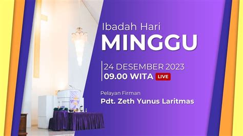 LIVE IBADAH HARI MINGGU DESEMBER YouTube