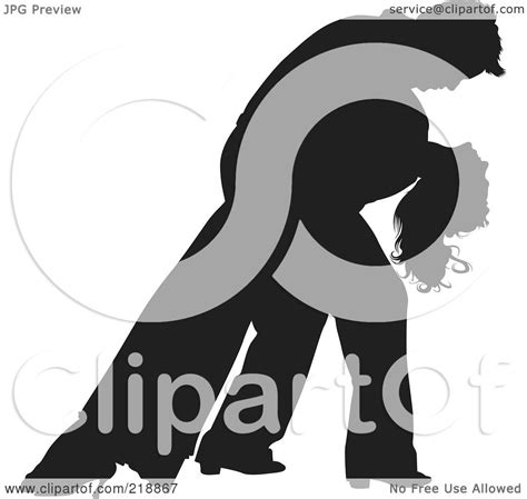 Royalty Free Rf Clipart Illustration Of A Black Silhouetted Couple