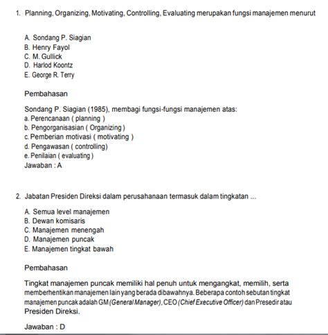 Contoh Soal Dan Pembahasan Pppk Kompetensi Manajerial Infosekolah
