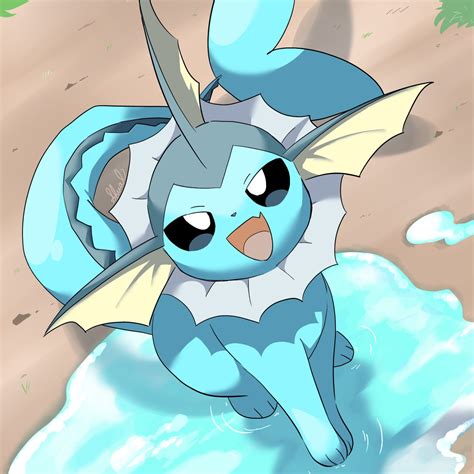 Vaporeon Pokemon Drawn By Shual3734 Danbooru