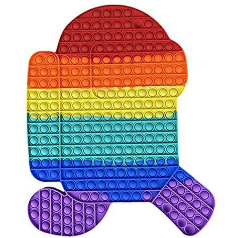 Jumbo Pop It Fidget Among Us Pop It Poppit Fidget 17 Pulgadas